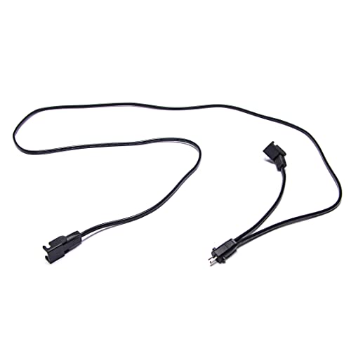 Okin Extended Cable for Power Recliner Lift Chair, Splitter Cord 2-Pin Y Cable Replacement (one is 55 inch, one is 8 inch) for 2 Motors and Power Supply