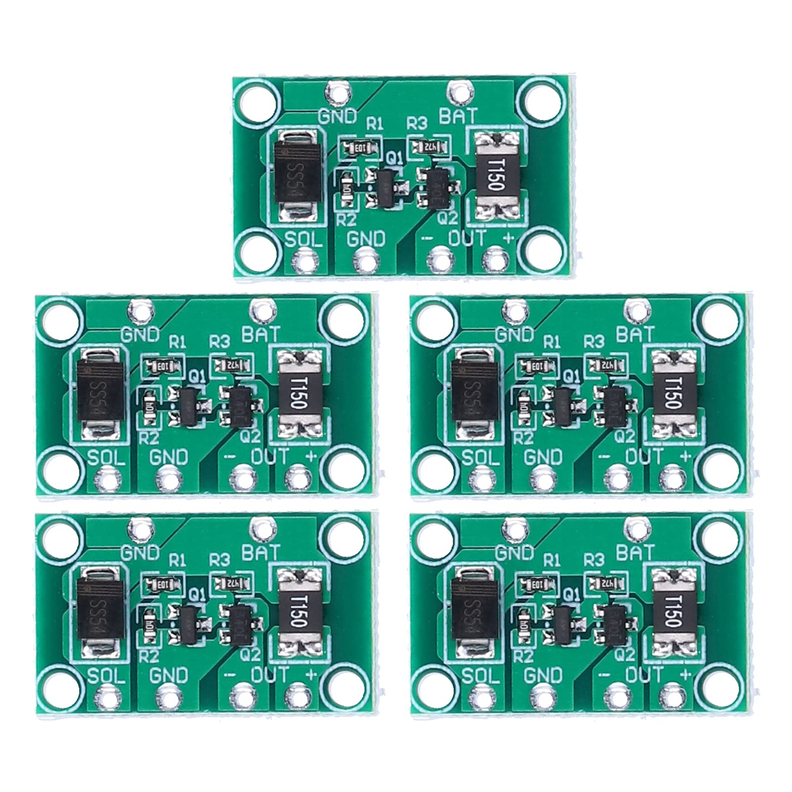 5pcs Solar Controller Board Battery Charging Controller Module Circuit Board for Solar Lamp