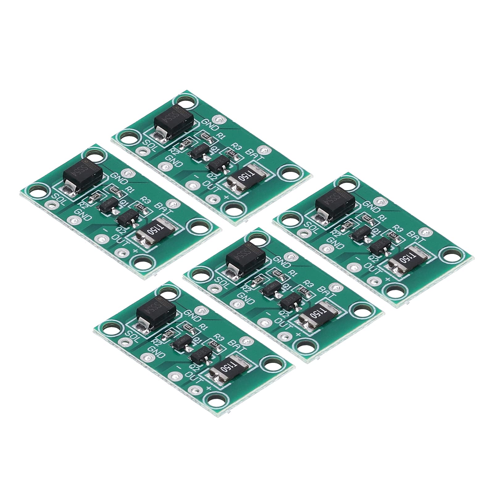 5pcs Solar Controller Board Battery Charging Controller Module Circuit Board for Solar Lamp