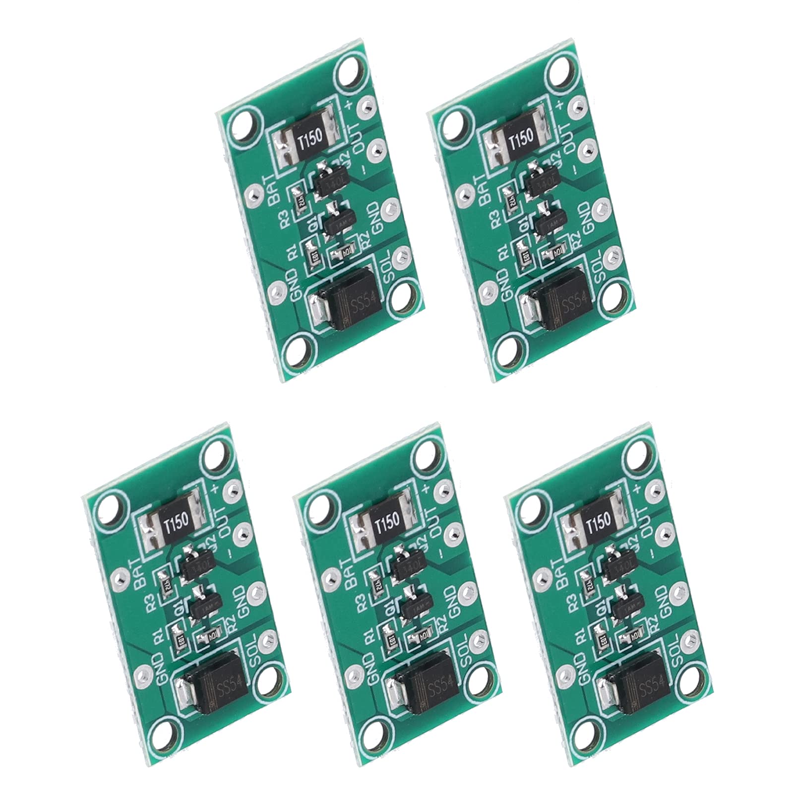 5pcs Solar Controller Board Battery Charging Controller Module Circuit Board for Solar Lamp