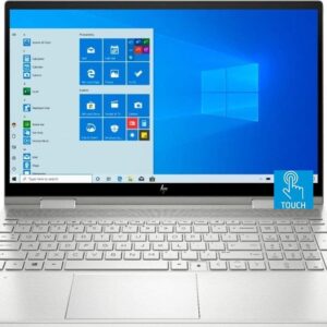 HP Envy x360 2-in-1 15.6" FHD Touchscreen Laptop, Intel Core i5-1135G7, 32GB RAM 1TB SSD, Wi-Fi, Bluetooth, HDMI, Webcam, Backlit Keyboard, Fingerprint Reader, Windows 11 Home, Natural Silver