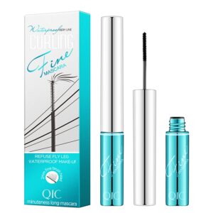 waterproof mascara for fine short eyelash, washable voluminous eyelash mascara intense lengthening mascara for women, black (0.1 fl. oz)