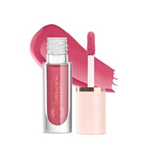 mineral fusion 2-in-1 lip & cheek stain rose, 0.10 fl oz, rosey pink hydrating, long-lasting, matte lip and cheek color