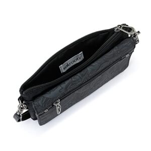 Sakroots Corin Smartphone Flap Crossbody in Eco-Twill, Black Spirit Desert