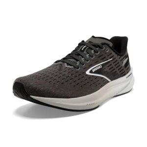 brooks women’s hyperion neutral running shoe - gunmetal/black/white - 9 medium