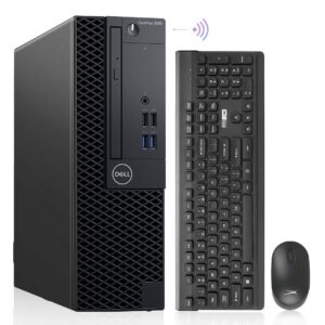 dell optiplex 3060 desktop computers windows 11 pro hexa core i7-8700 up to 4.60ghz32gb ddr4 1tb m.2 nvme ssd1tb hddax210 built-in wifi 6e small form factor pc(renewed) black (optiplex 3060 sff)