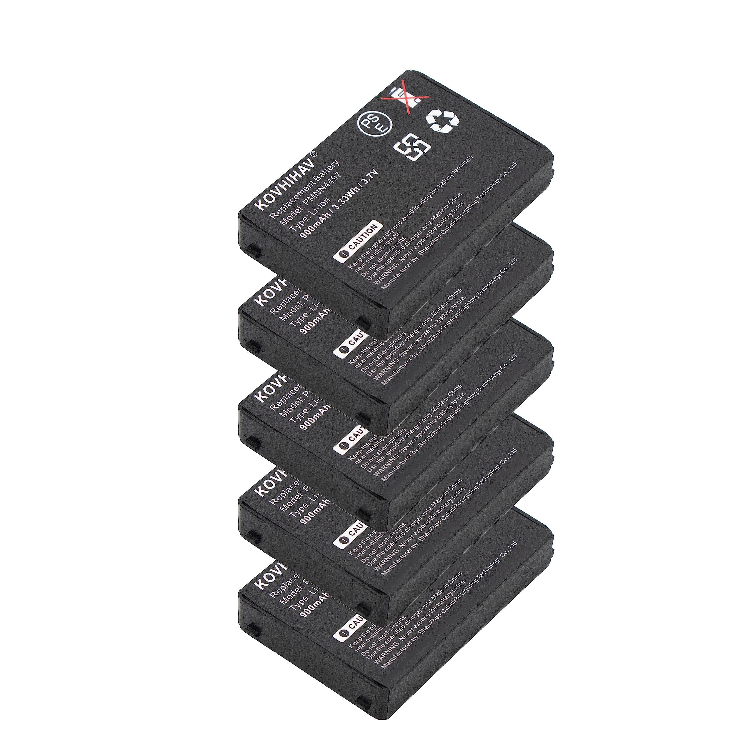 BUSFUIVA (5-Pack) Replacement Battery for Motorola SNN5571B BAT56557 56557 CLS1110 CLS1410 Vl50 CLS1100 CLS1114 CLS1450CB CLS1450CH VL120 CLS1415 CLS1450 CLS1000 PMNN4497/A/AR HCNN4006/A HCLE4159B