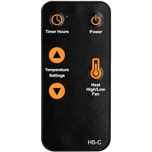 GENGQIANSI Replacement for Heat Surge Electric Fireplace Heater Remote Control WR18D