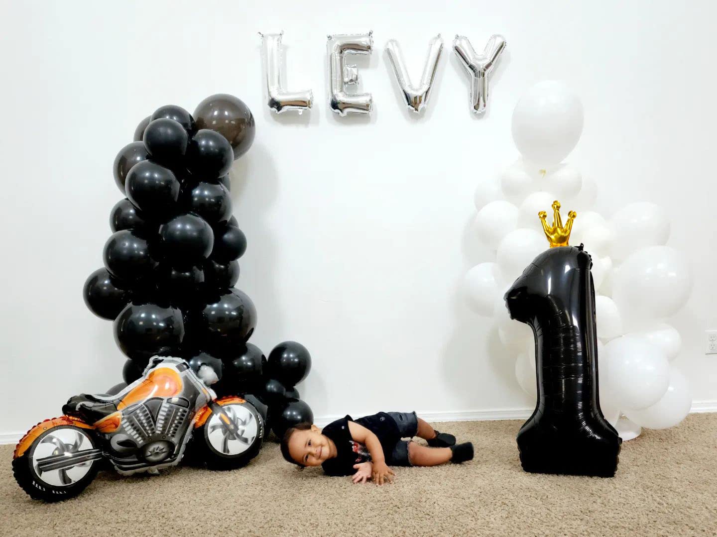 Number 7 Balloon 40 in, Black Seven Birthday Decorations, 7th Balloon Number,Wednesday Addams Party Decorations, 7 70 Year Old Balloon