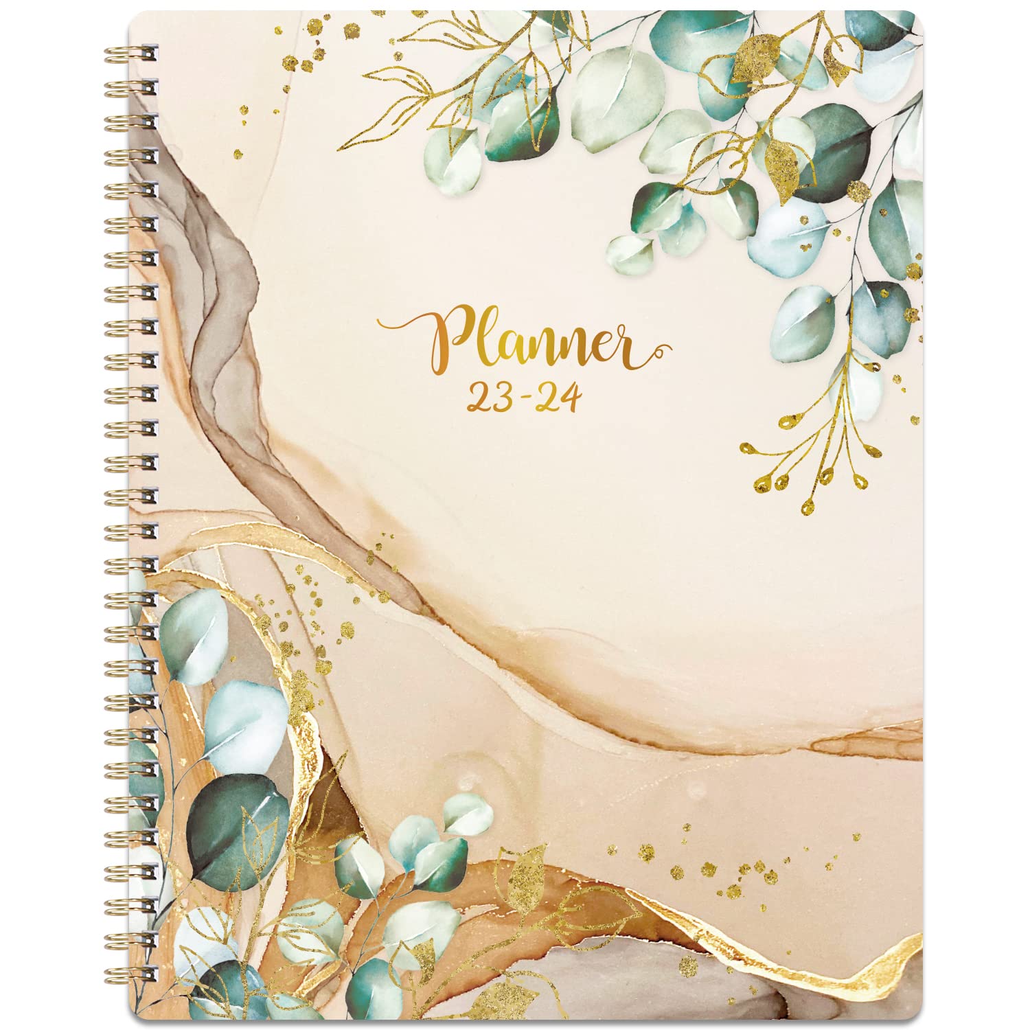 Academic Planner 2023-2024, July 2023 - June 2024, Weekly Planner, 8'' x 10'', Monthly Tabs, Holidays, Twin-wire Binding, Thick Paper, Check Boxes, Flexible Cover