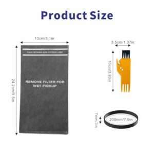 8 Pack 9-38737 Dust Cloth Filter Bags are compatible with most of Craftsman 2.5 gallon Shop Vac Filters Powerhead Bucket Vac,Part # 9-38737/CMXZVBE38737