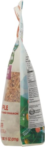 Cascadian Farm Organic Granola with No Added Sugar, Cinnamon Apple Cereal, Resealable Pouch, 11 oz.