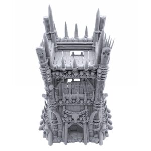 endertoys tribal tower by printable scenery, 3d printed tabletop rpg scenery and wargame terrain 28mm miniatures