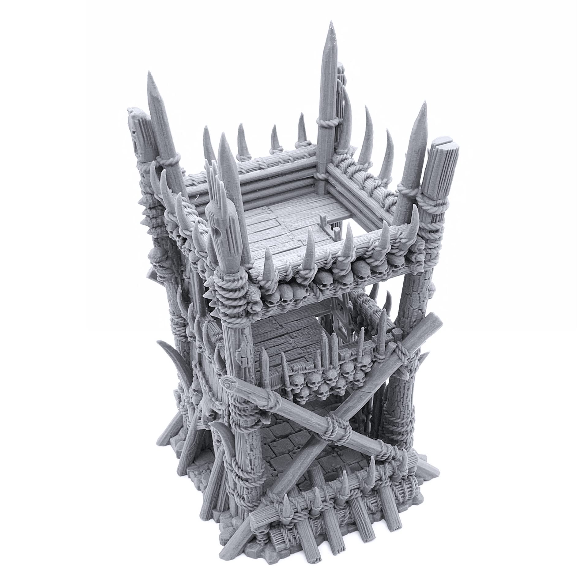 EnderToys Tribal Tower by Printable Scenery, 3D Printed Tabletop RPG Scenery and Wargame Terrain 28mm Miniatures