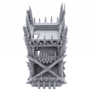 EnderToys Tribal Tower by Printable Scenery, 3D Printed Tabletop RPG Scenery and Wargame Terrain 28mm Miniatures