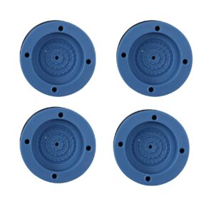 cusstally 4 pcs/set anti-vibration pads rubber noise reduction vibration anti- foot mount for washer and dryer adjustable height washing machine mat (blue)