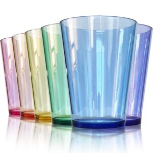 scandinovia - 26 oz unbreakable premium iced tea drinking glasses tumbler (set of 6) - bpa free super grade acrylic plastic cups - dishwasher safe, juice, beverages, drinks, cocktails