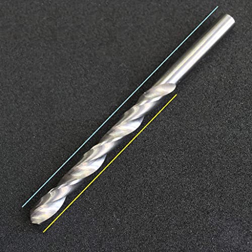 2/Pack Solid Carbide Drill Bit for Hardened Steel 1/8" HRa 91.3 Aerospace Standard K20 Tungsten Carbide Jobber Length Twist Drill for Metal 118 Degree Four Facet Point Fractional Size