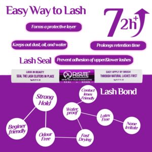 DIY Lash Extension Kit at Home, 240pcs Eyelash Extension Kit Individual Lashes Kit Lash Clusters D Curl Wispy Lash Kit Eyelash Kit Lash Clusters Kit with lash bond and seal and lash Tweezers 20D&40D