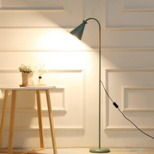 Gupuzm Gooseneck Floor Lamp Swing Arm Adjustable 360° Rotating Metal Bracket Lamp, Indoor Reading Lighting Dimming Floor Lamp Minimalist Style, Suitable for Living Room,Study, Bedroom, Office