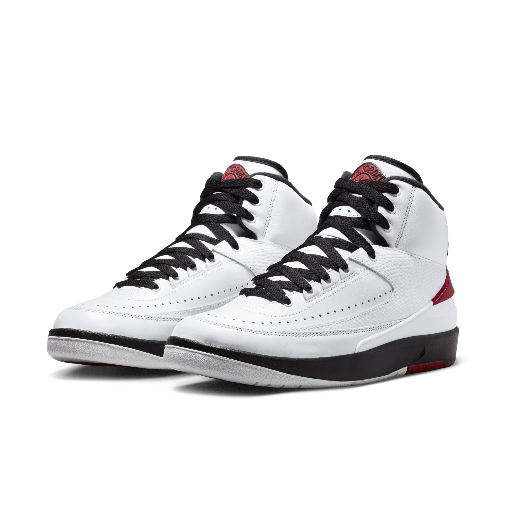 Jordan Womens WMNS Air Jordan 2 Retro OG DX4400 106 Chicago 2022 - Size 8W White/Varsity Red/Black