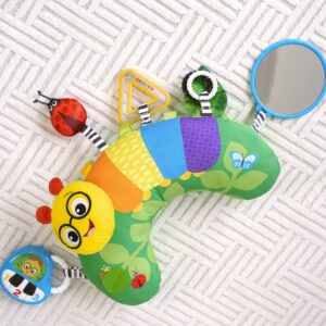 Baby Einstein Cal-a-Pillow Tummy Time Activity Pillow, Multisensory, Cal The Caterpillar, Ages 0+ Months