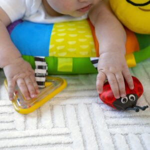 Baby Einstein Cal-a-Pillow Tummy Time Activity Pillow, Multisensory, Cal The Caterpillar, Ages 0+ Months