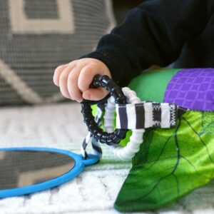 Baby Einstein Cal-a-Pillow Tummy Time Activity Pillow, Multisensory, Cal The Caterpillar, Ages 0+ Months