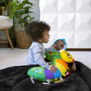 Baby Einstein Cal-a-Pillow Tummy Time Activity Pillow, Multisensory, Cal The Caterpillar, Ages 0+ Months