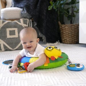 Baby Einstein Cal-a-Pillow Tummy Time Activity Pillow, Multisensory, Cal The Caterpillar, Ages 0+ Months