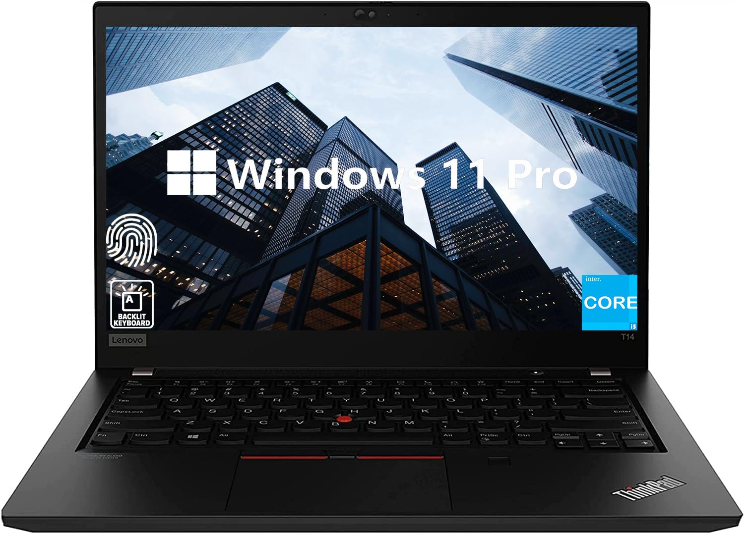 Lenovo ThinkPad T14 Business Laptop, 14 Inch FHD IPS Display, Intel Core i5-1135G7 (Beats i7-10510U), Windows 11 Pro, 24GB RAM, 1TB SSD, Fingerprint, Backlit Keyboard, Thunderbolt 4, Durlyfish