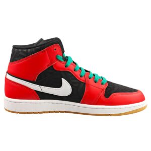 Jordan Mens Air 1 Mid DQ8417 006 Christmas 2022 - Size 9 Black/Fire Red-white-malachite