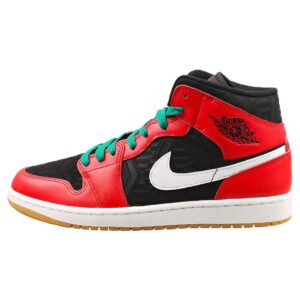 Jordan Mens Air 1 Mid DQ8417 006 Christmas 2022 - Size 9 Black/Fire Red-white-malachite