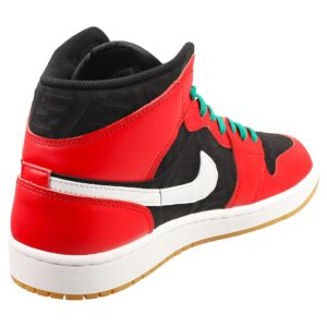 Jordan Mens Air 1 Mid DQ8417 006 Christmas 2022 - Size 9 Black/Fire Red-white-malachite