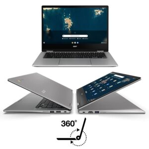 acer CP314-1H-P9G7, CP314-1H-P9G7 2 In 1 Laptop Computers 4GB / 128GB / 14 HD Silver, Plateado