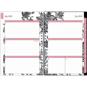 Blue Sky 2023-2024 Academic Year Weekly and Monthly Planner, 5" x 8", Flexible Cover, Wirebound, Analeis (130608-A24)