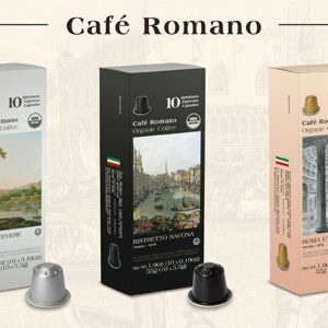 Organic USDA Café Romano Coffee Aluminum Espresso Pods For Nespresso Original Machine 100 Pack Italian Espresso Coffee 100% Arabica (Variety pack)