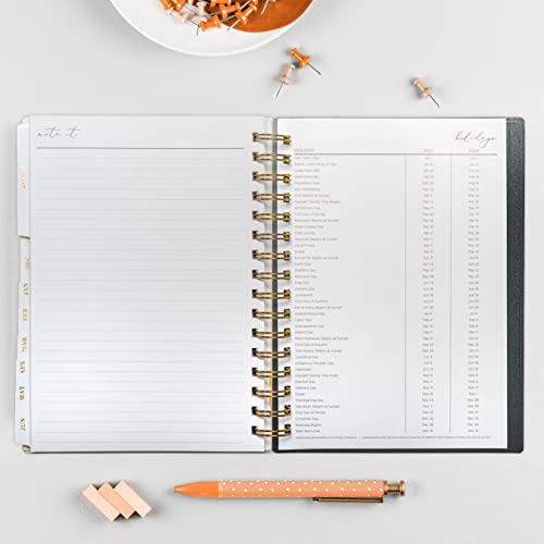 Blue Sky Life Note It 2023-2024 Academic Year Weekly and Monthly Planner Notes, 5.875" x 8.625", Frosted Cover, Wirebound, Hannah Frosted (142590-A24)