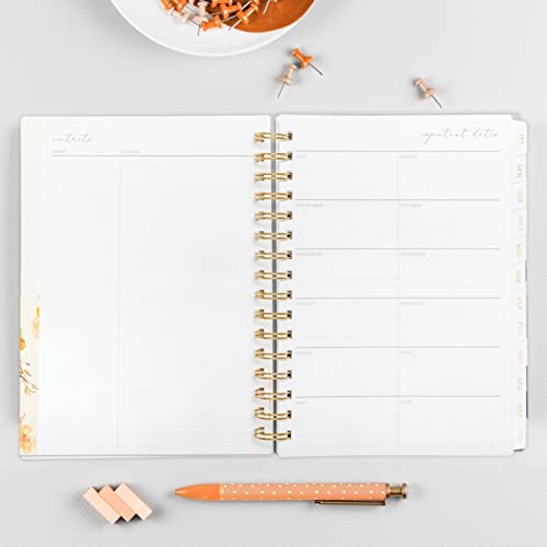 Blue Sky Life Note It 2023-2024 Academic Year Weekly and Monthly Planner Notes, 5.875" x 8.625", Frosted Cover, Wirebound, Hannah Frosted (142590-A24)