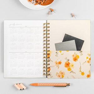 Blue Sky Life Note It 2023-2024 Academic Year Weekly and Monthly Planner Notes, 5.875" x 8.625", Frosted Cover, Wirebound, Hannah Frosted (142590-A24)