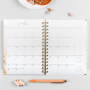 Blue Sky Life Note It 2023-2024 Academic Year Weekly and Monthly Planner Notes, 5.875" x 8.625", Frosted Cover, Wirebound, Hannah Frosted (142590-A24)