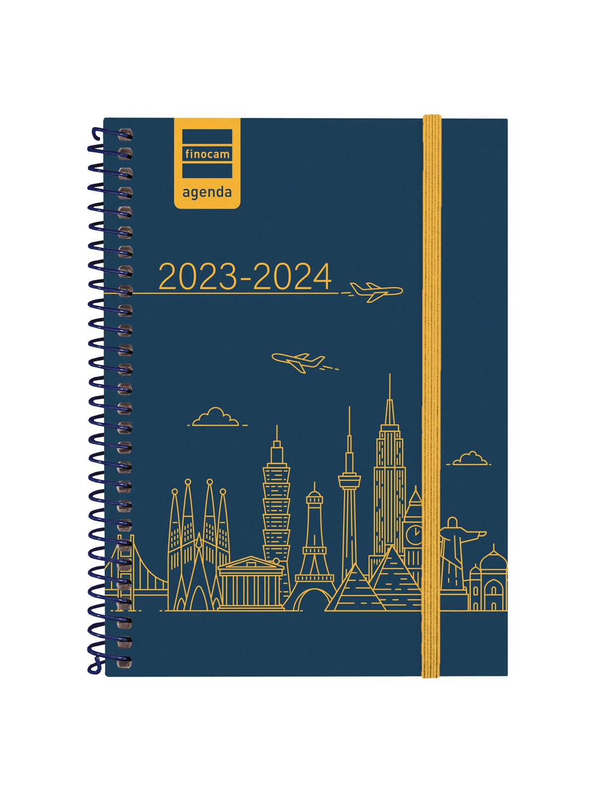 Finocam - Secondary diary 2023 2024 week horizontal view September 2023 - June 2024 (lesson year) + July and August summarized Portuguese city