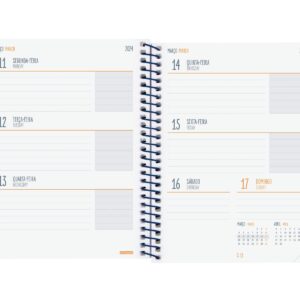 Finocam - Secondary diary 2023 2024 week horizontal view September 2023 - June 2024 (lesson year) + July and August summarized Portuguese city