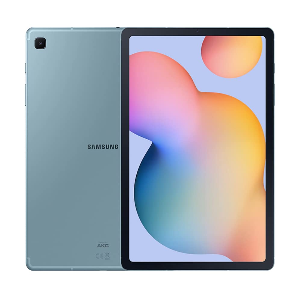 SAMSUNG Galaxy Tab S6 Lite 10.4" 64GB Android Tablet w/Long Lasting Battery, S Pen Included, Slim Metal Design, AKG Dual Speakers, US Version, Angora Blue (Renewed)