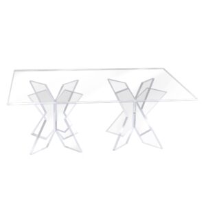 STAUBER Best Acrylic Display Stand - Buffet Serving Tray Riser - Cupcakes, Pastries, Appetizers (Rectangle, 24" x 16")