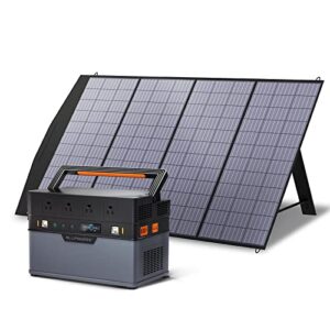 allpowers s1500 solar generator with panels included 1500w mppt portable power station with foldable solar panel 200w, solar backup power for rv van house outdoor camping