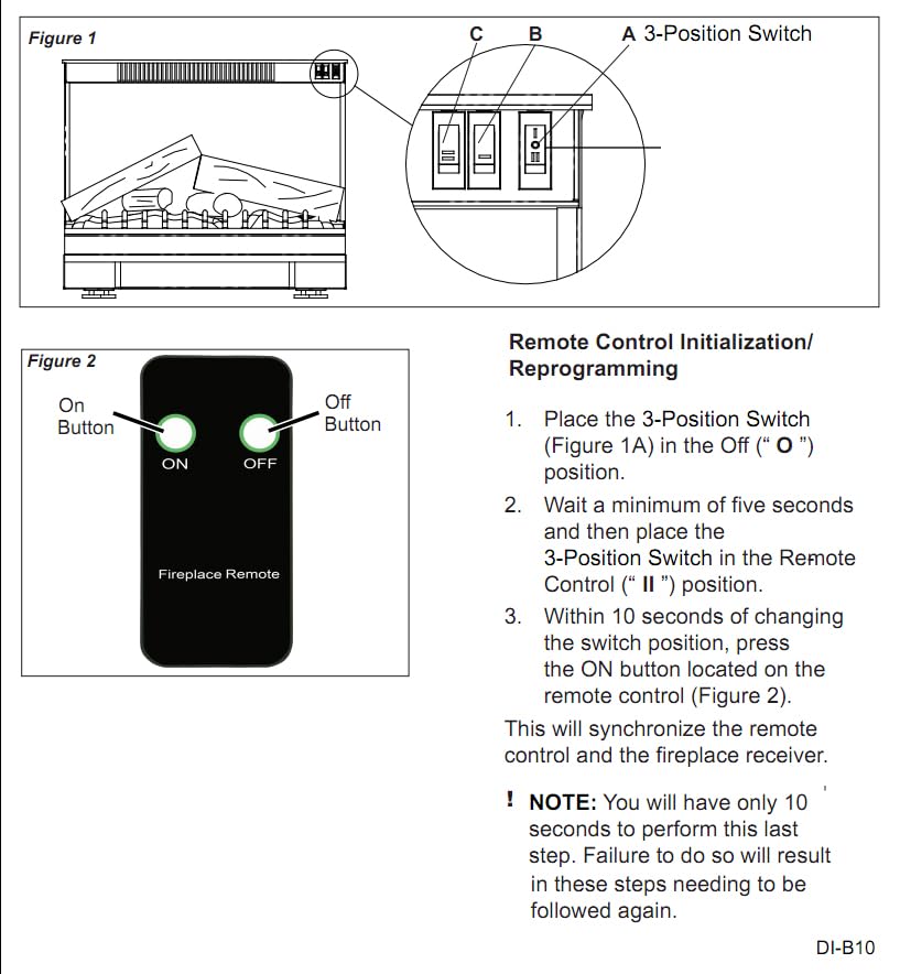 Replacement for Dimplex Fireplace Heater Remote Control DFI2310 DF12310 DFI2310 MOD A to D 6901470159