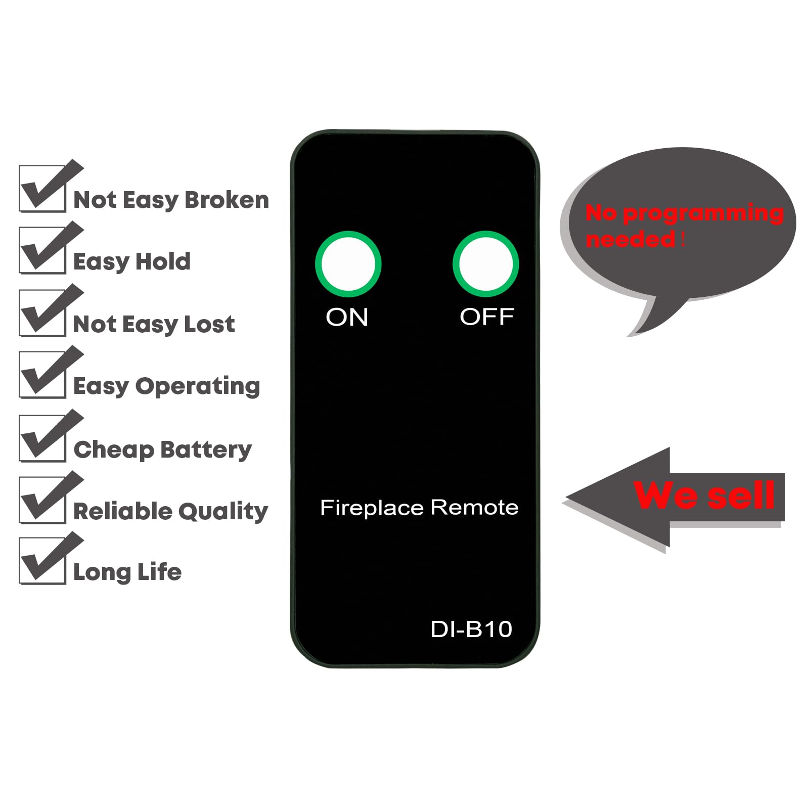 Replacement for Dimplex Fireplace Heater Remote Control DFI2310 DF12310 DFI2310 MOD A to D 6901470159