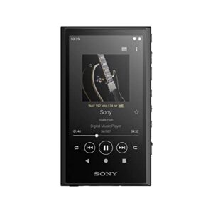 sony nw-a306 walkman 32gb hi-res portable digital music player with android, up to 36 hour battery, wi-fi & bluetooth and usb type-c – black nw-a306/b, black