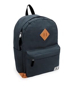 everest unisex-adult's vintage laptop backpack, navy, one size